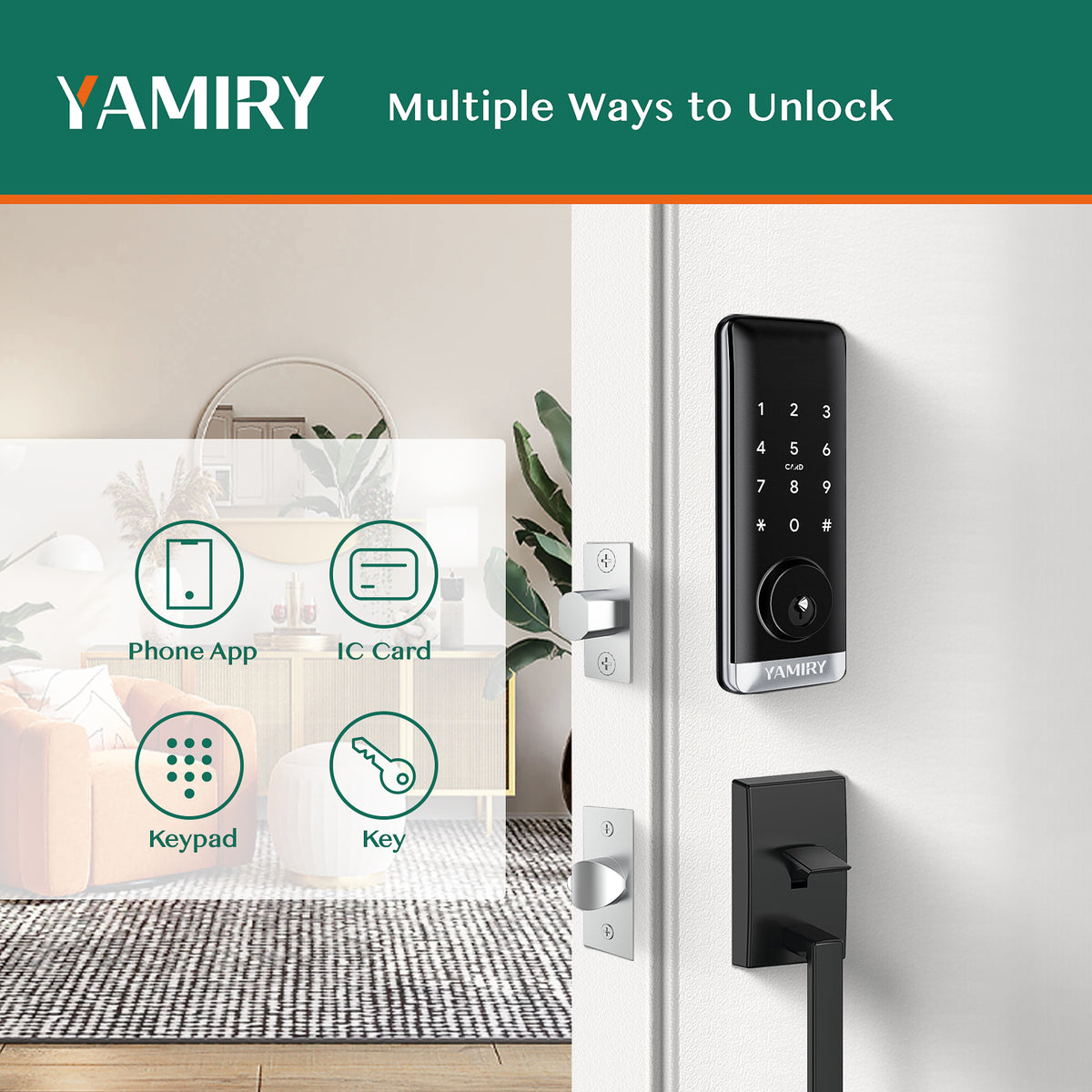 Yamiry Smart Deadbolt Lock T1A – YAMIRY